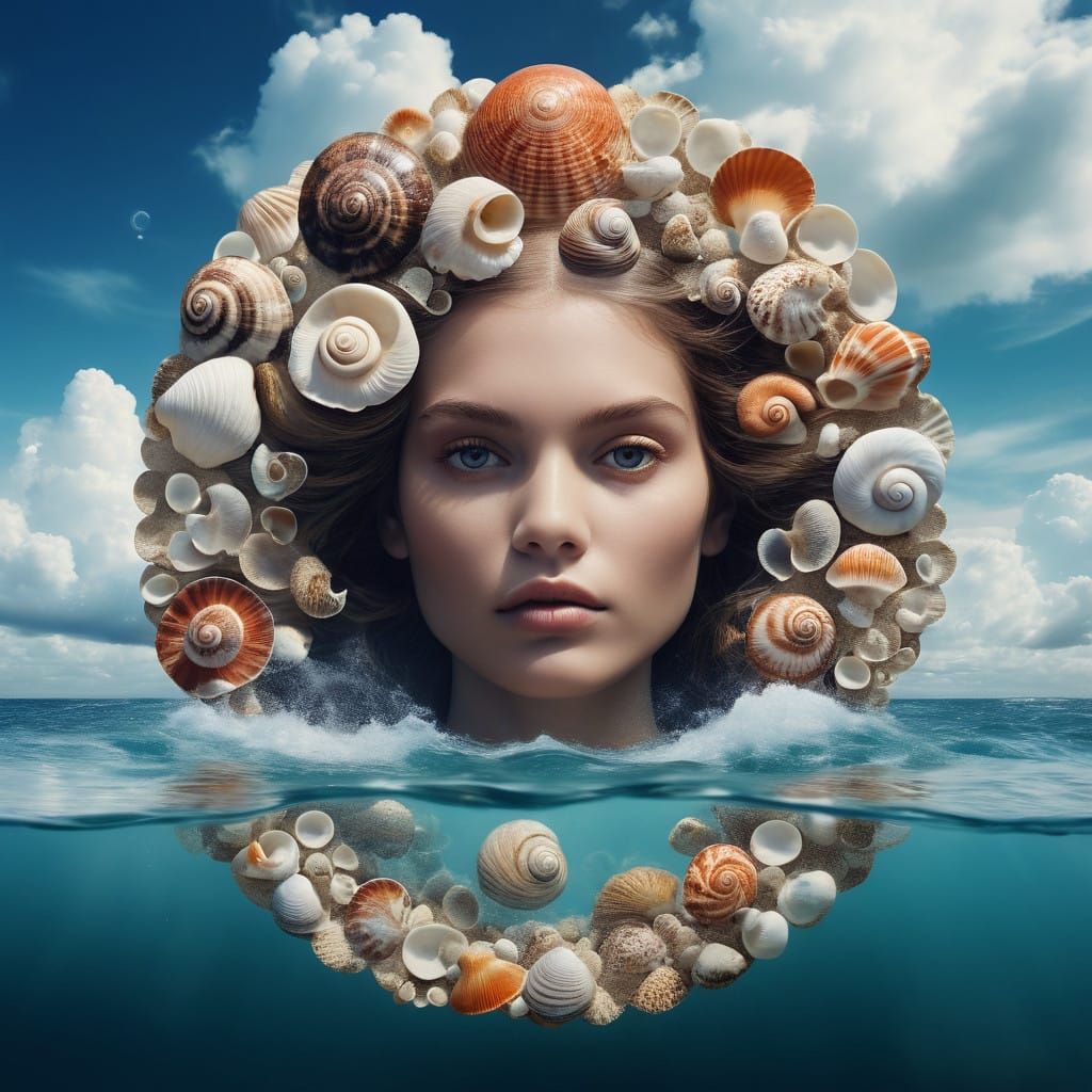 Surrealist Goddesses in Oceanic Abundance - AI Art