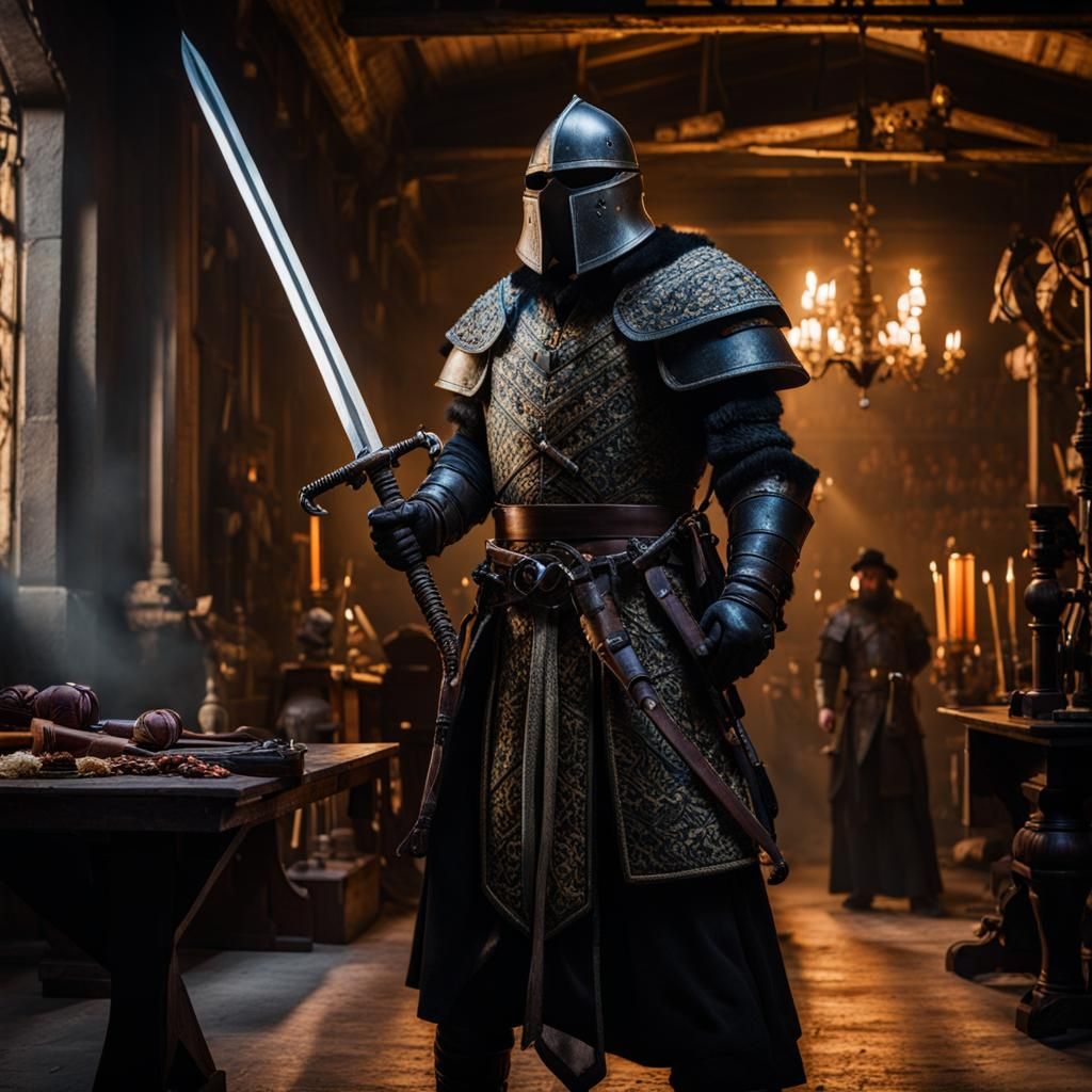 A knight with an executioner's sword - AI Generated Artwork - NightCafe ...