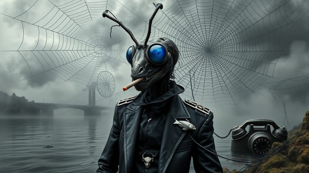 Creation Summary by Vincent Gangly Insectoid Dystopian Figure in ...