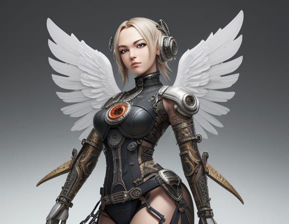 Archfemale angel in chains. Chained. Glittering. Lascivious. Chibi ...