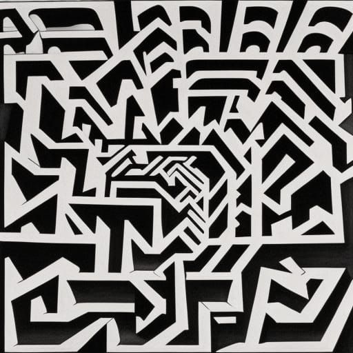 A maze by M.C. Escher, Salvador Dali - AI Generated Artwork - NightCafe ...