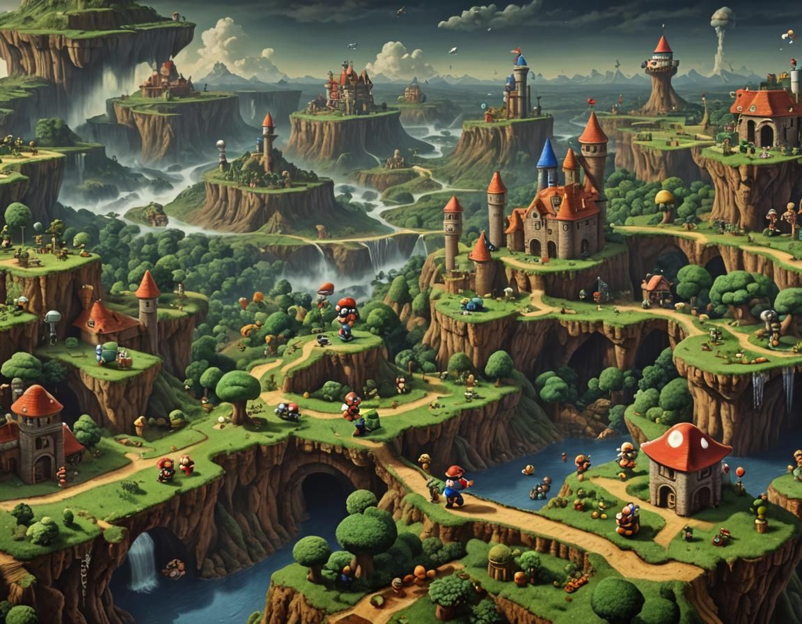 Magic gaming landscape - AI Generated Artwork - NightCafe Creator