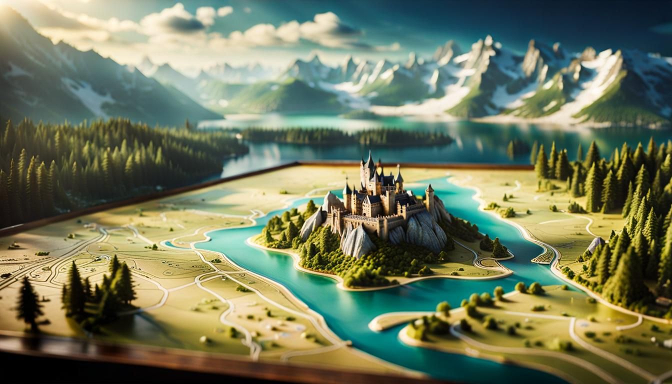 3D Map - AI Generated Artwork - NightCafe Creator