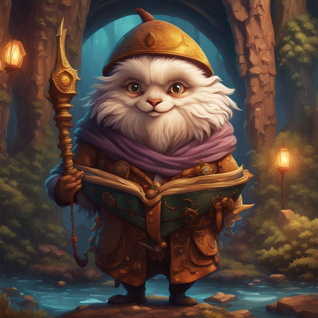 children's book character, animagus, book illustration, painting, deep ...