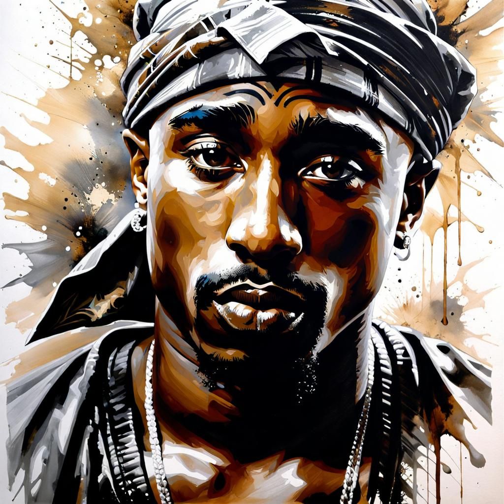 2Pac - AI Generated Artwork - NightCafe Creator