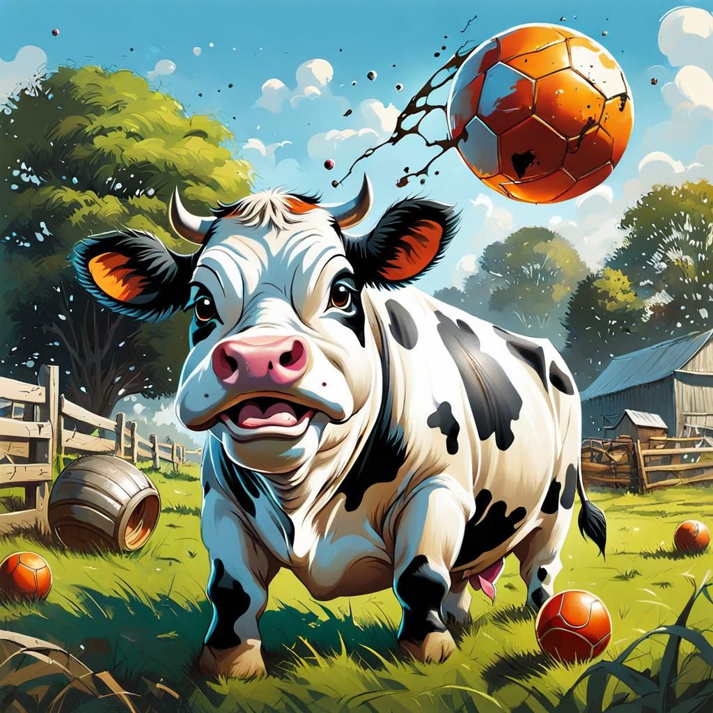 Playing On The Farm! - AI Generated Artwork - NightCafe Creator