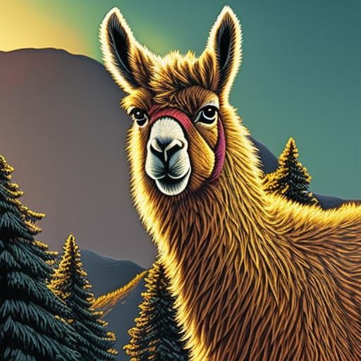 Llama - AI Generated Artwork - NightCafe Creator