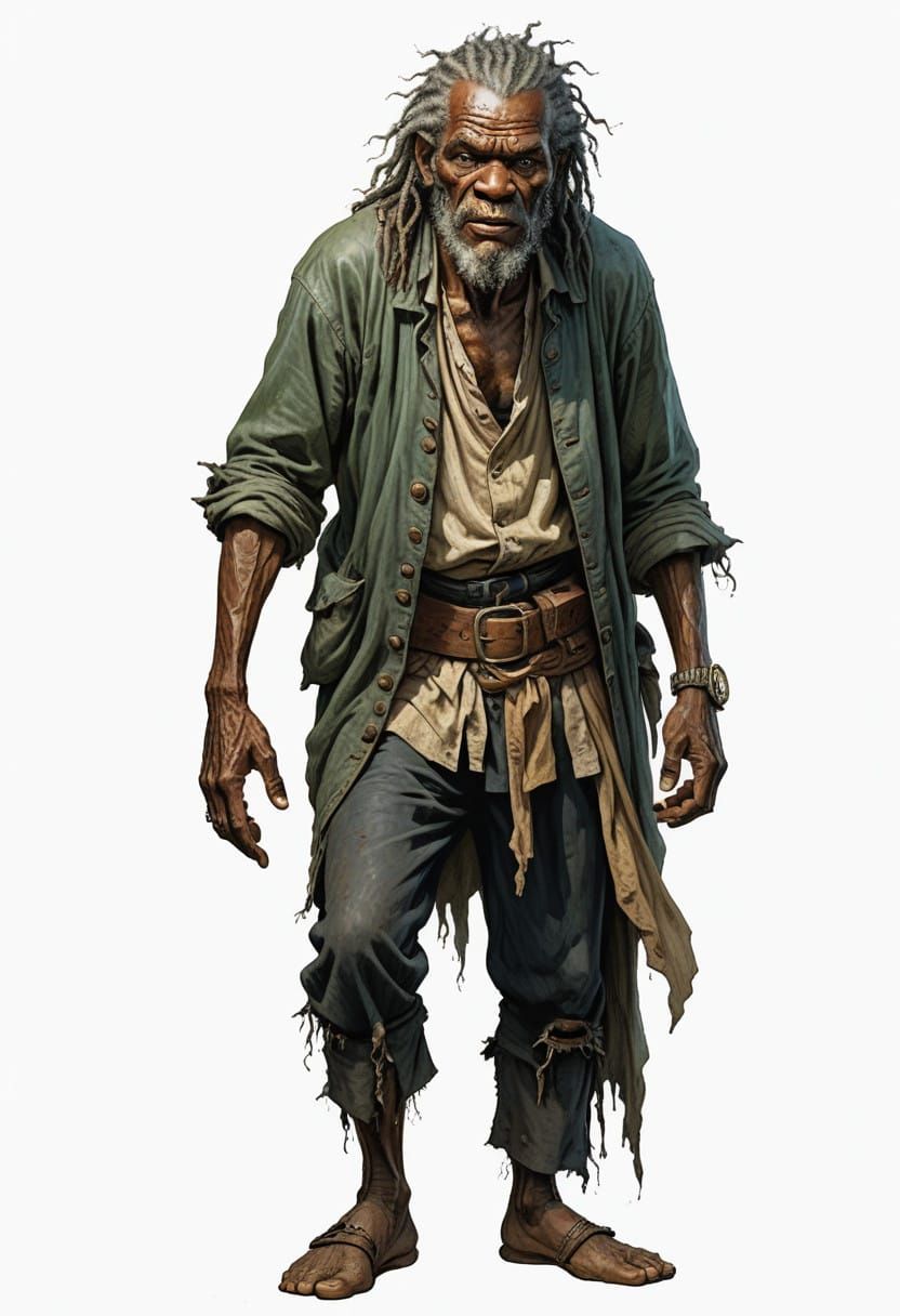 An old gaunt hermit from the early 18th century