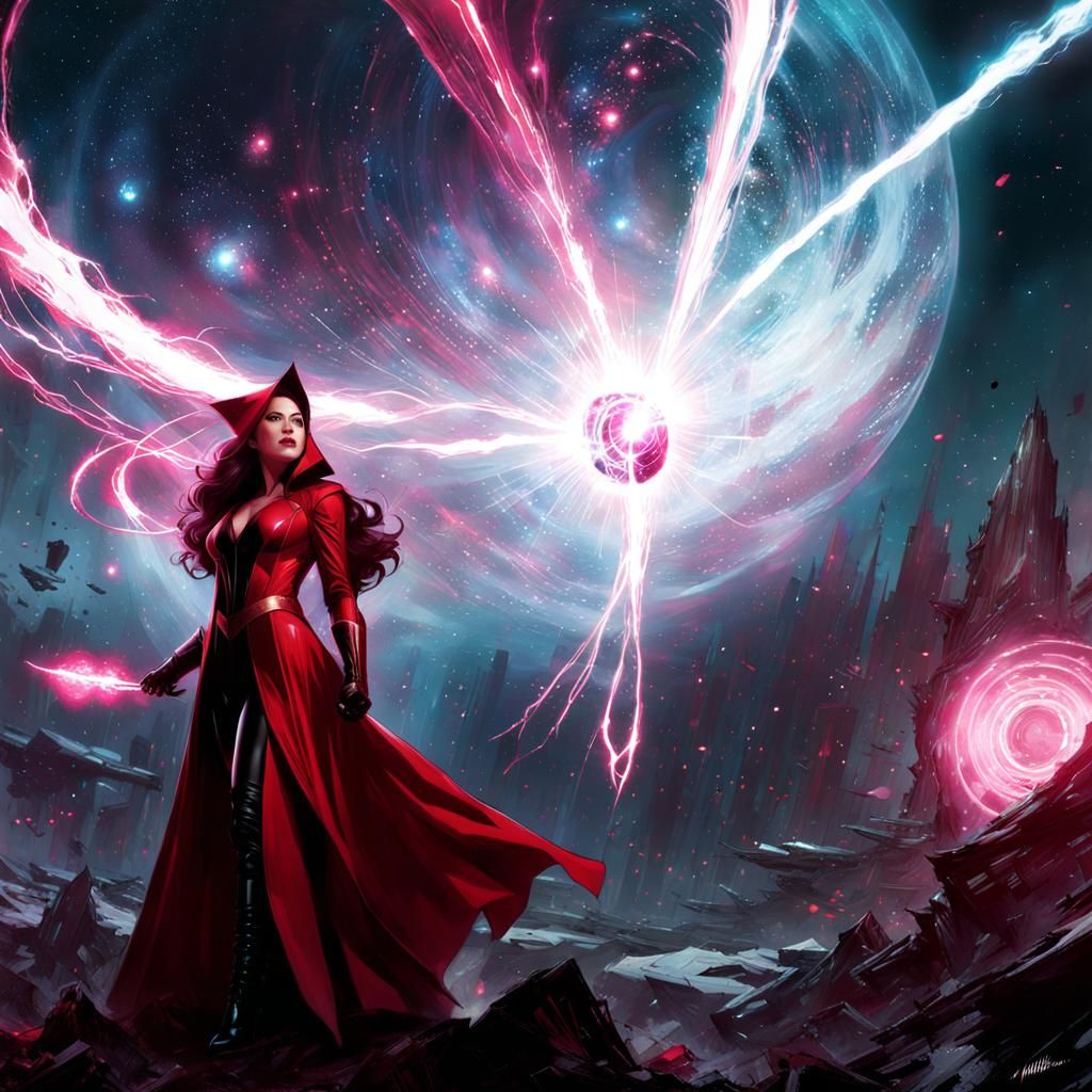 Scarlet Witch - AI Generated Artwork - NightCafe Creator