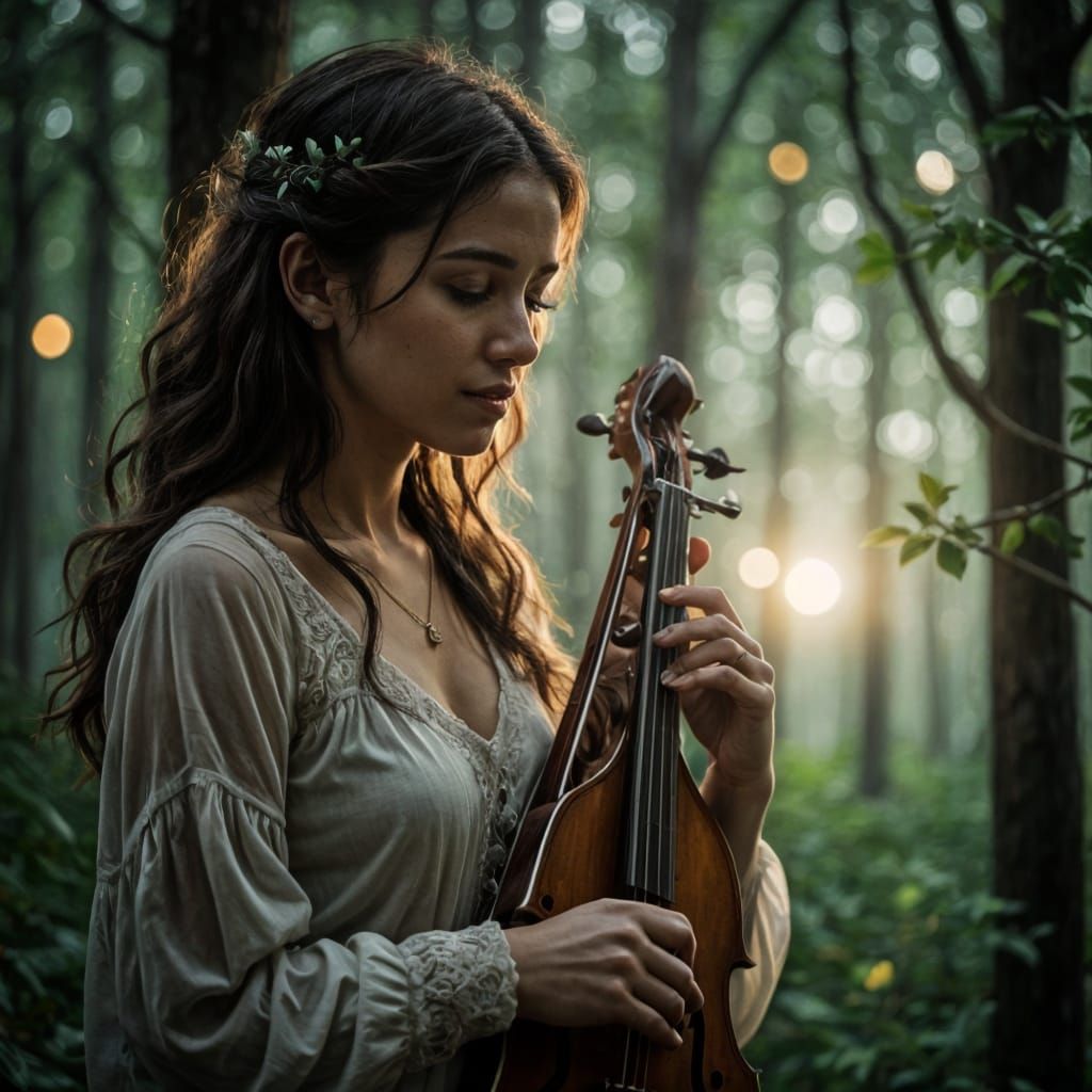 Musician - A Composer at Work in a Serene Study