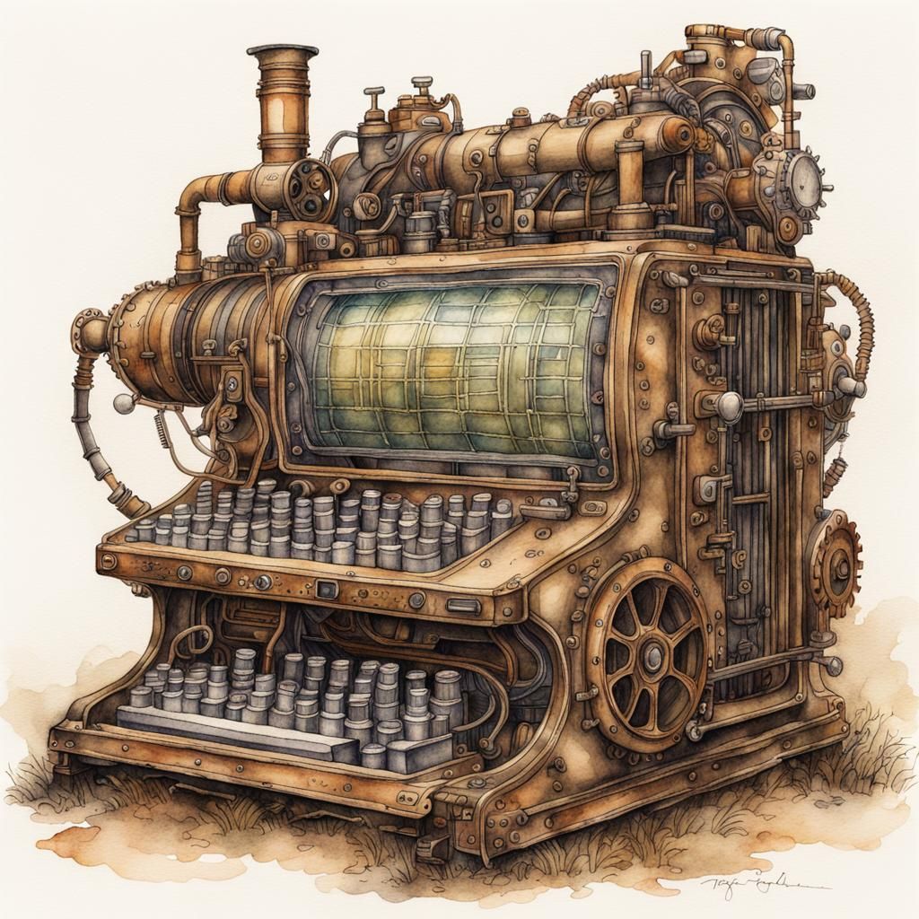 EARLY COMPUTER - AI Generated Artwork - NightCafe Creator