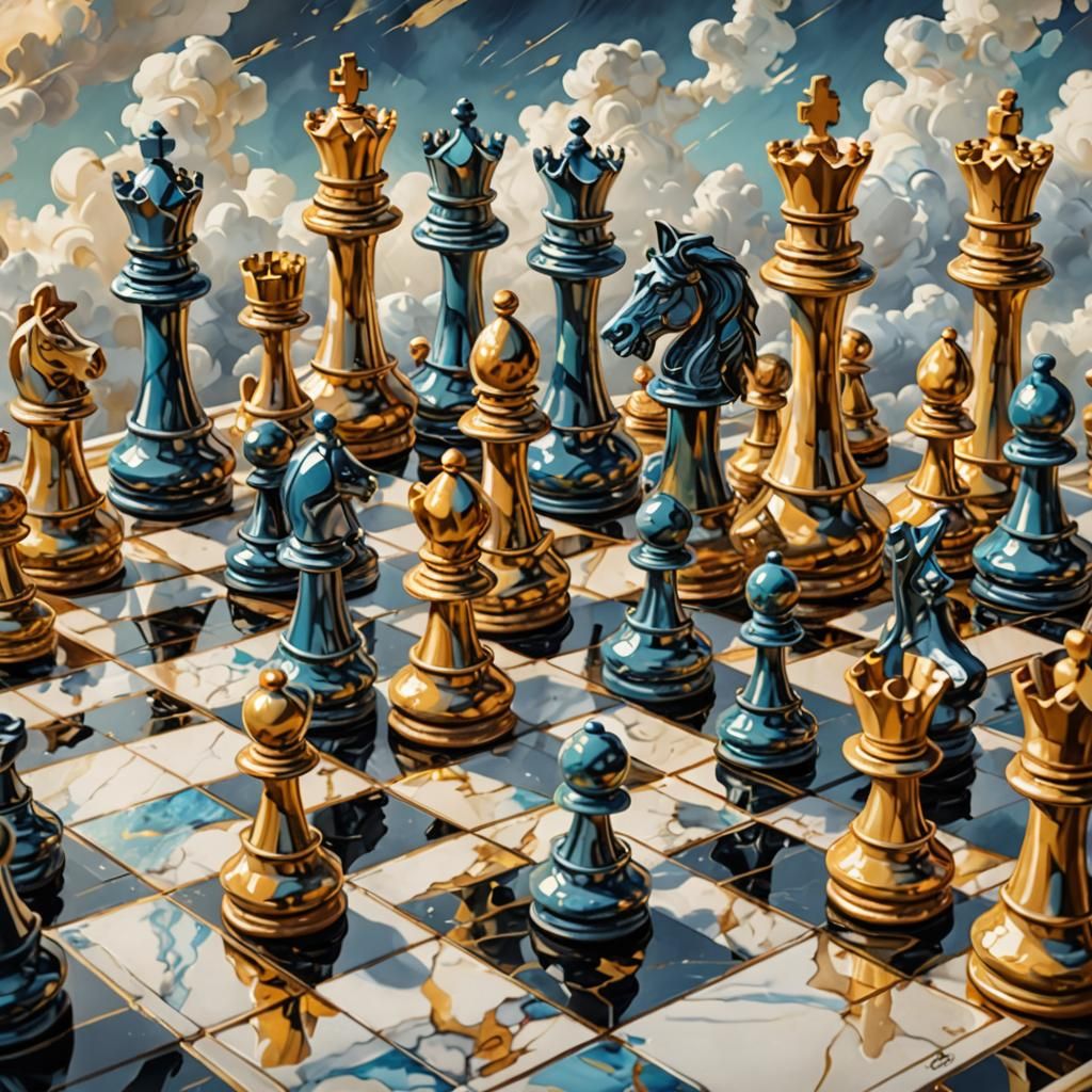 Chess Board - AI Generated Artwork - NightCafe Creator
