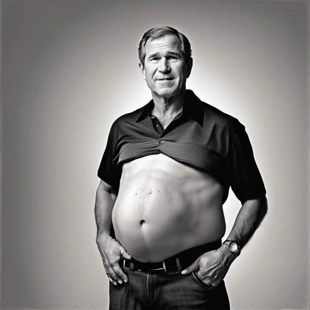Pregnant Presidents: George W Bush - AI Generated Artwork - NightCafe ...