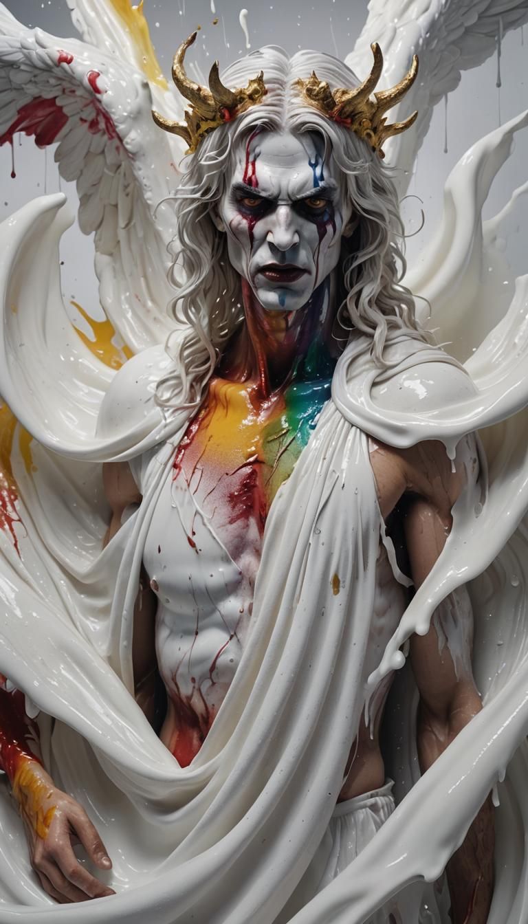 demonic angry angel - AI Generated Artwork - NightCafe Creator