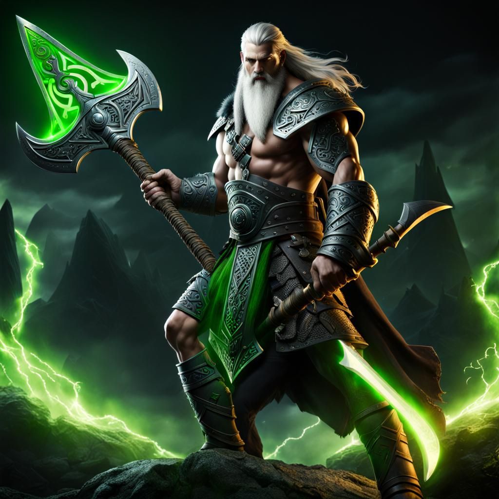 Techno viking raving in valhalla - AI Generated Artwork - NightCafe Creator