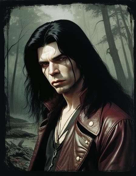 Ian Astbury from The Cult - AI Generated Artwork - NightCafe Creator