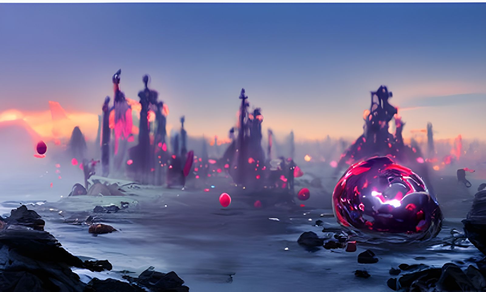 Alien power plant - AI Generated Artwork - NightCafe Creator