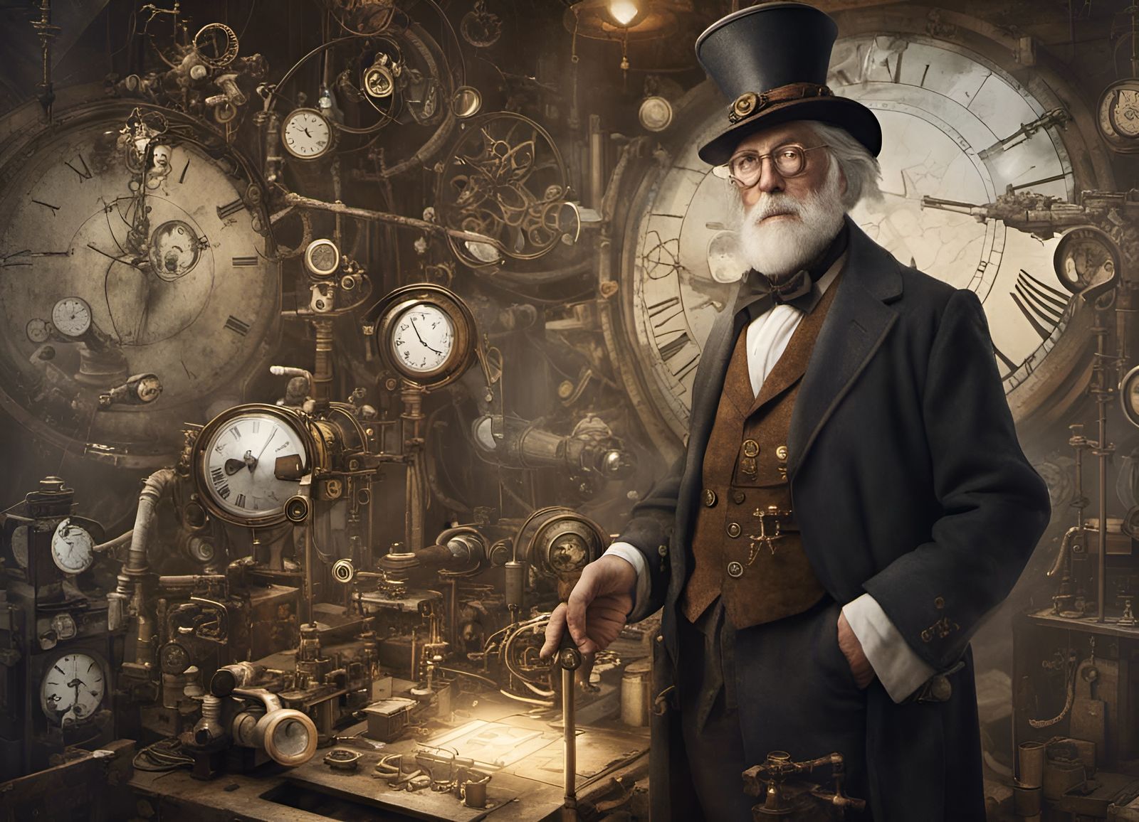 The Time Inventor - AI Generated Artwork - NightCafe Creator
