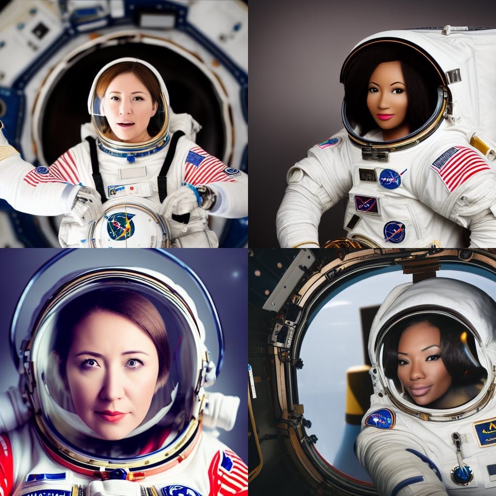 Women of NASA - AI Generated Artwork - NightCafe Creator