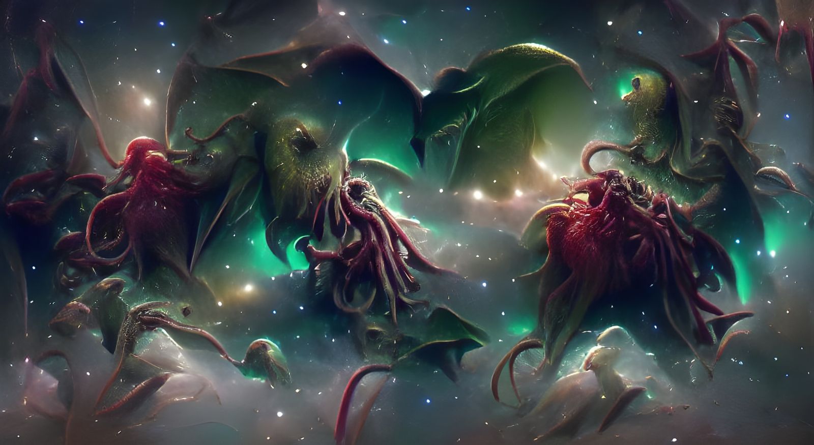 Cthulhu in Space - AI Generated Artwork - NightCafe Creator