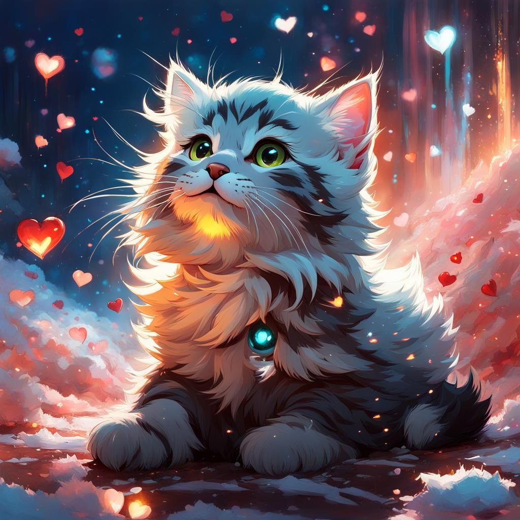 cute cat - AI Generated Artwork - NightCafe Creator
