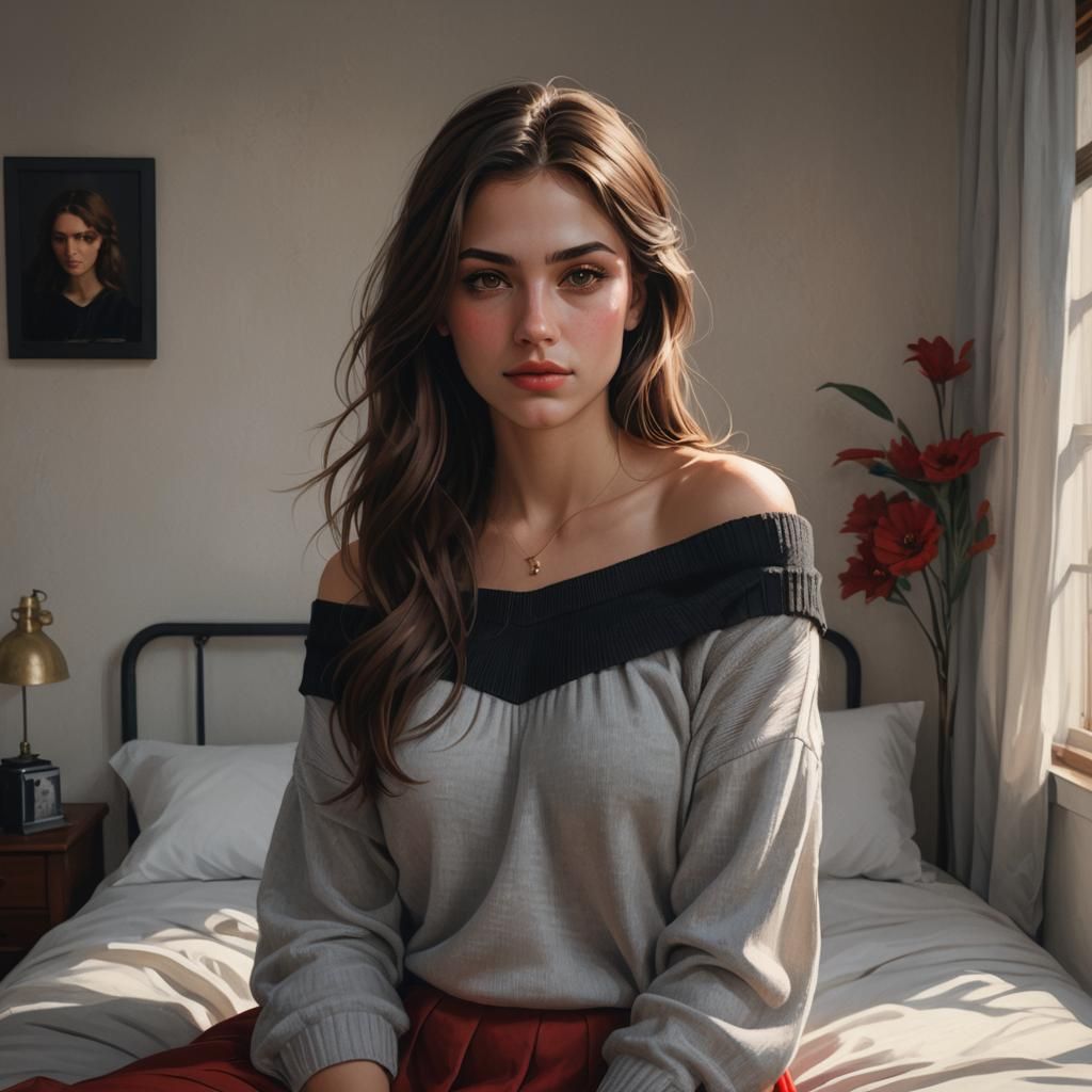 The most beautiful Italian college student. She has extremely long ...