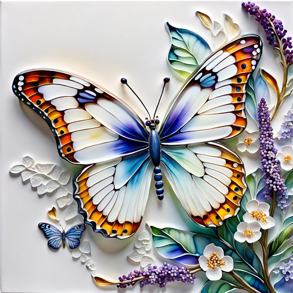 Butterfly Elegance - AI Generated Artwork - NightCafe Creator