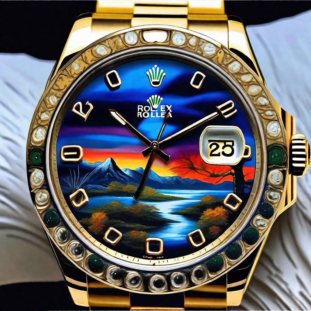 Rolex Watch with realistic background - AI Generated Artwork ...