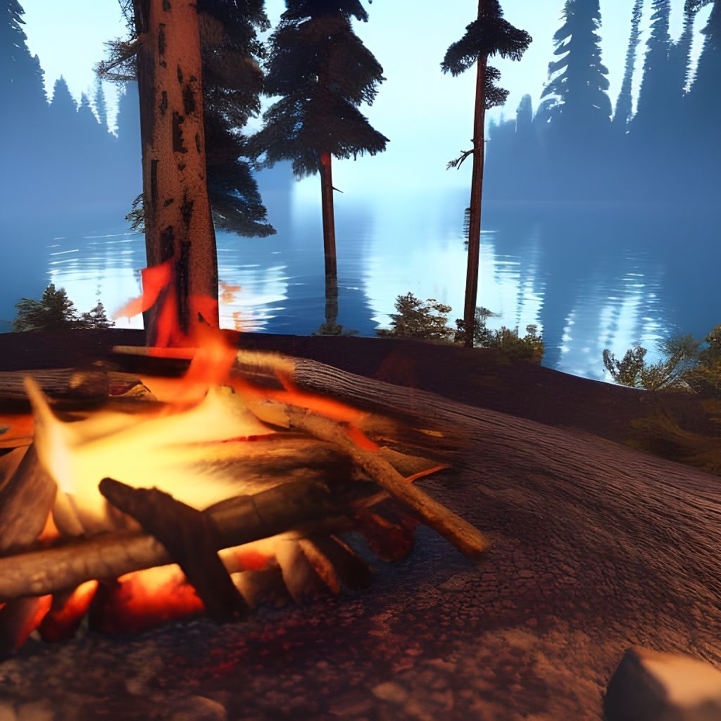 Campfire #2 - AI Generated Artwork - NightCafe Creator