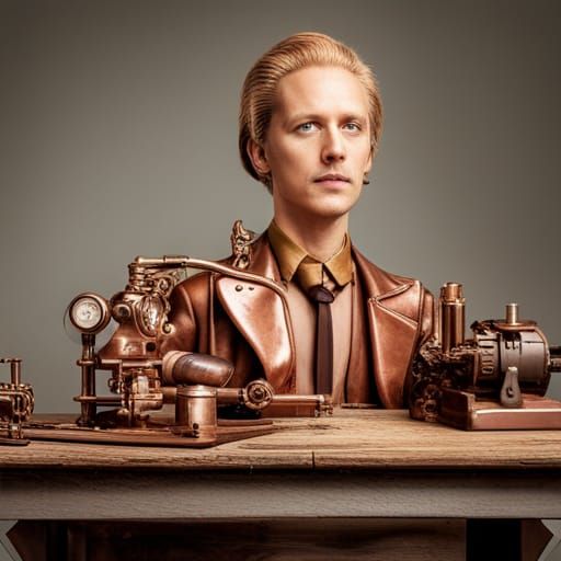 Copper Man - AI Generated Artwork - NightCafe Creator