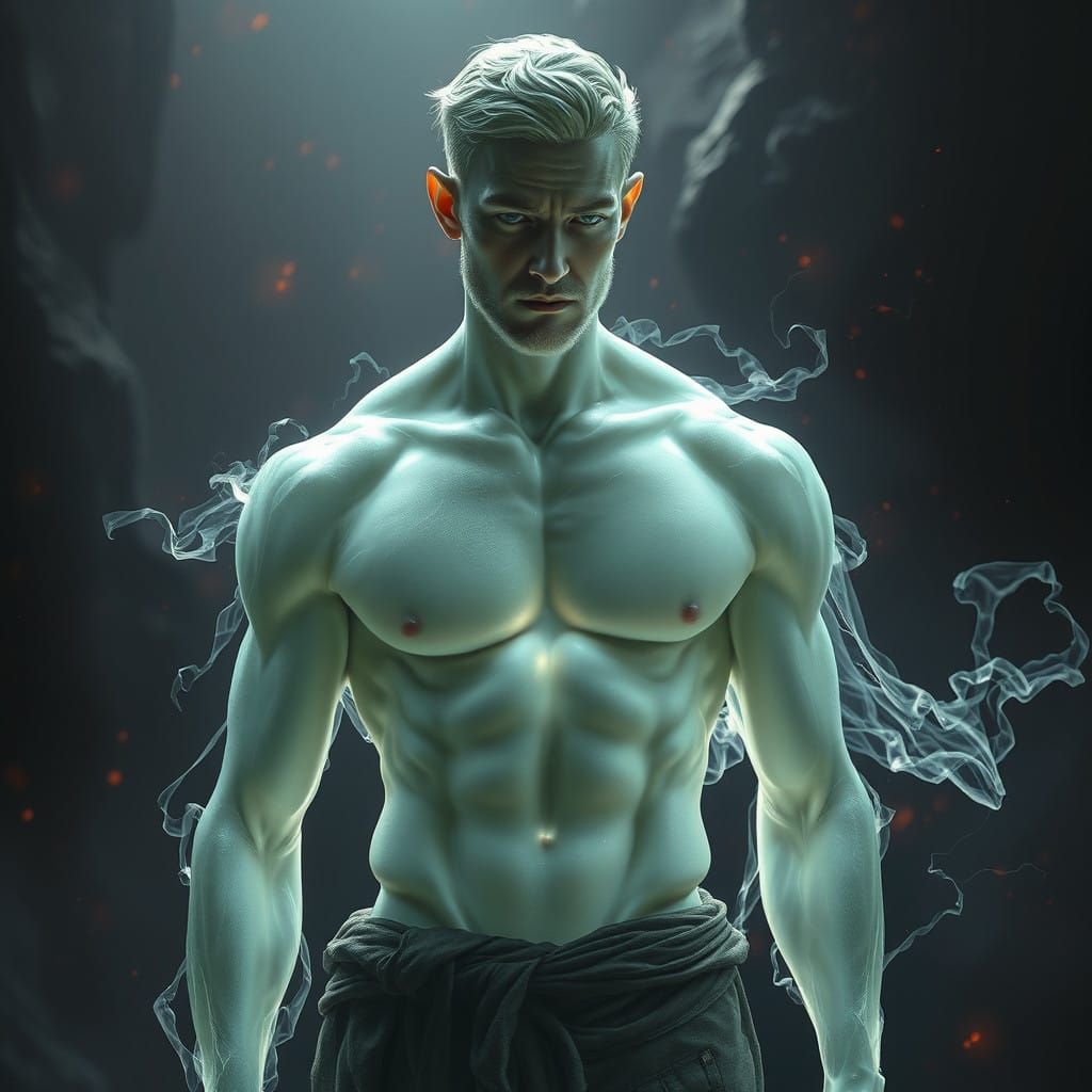 The Haunted Soul - Ethereal Ghostly Figure in Fantastical La...