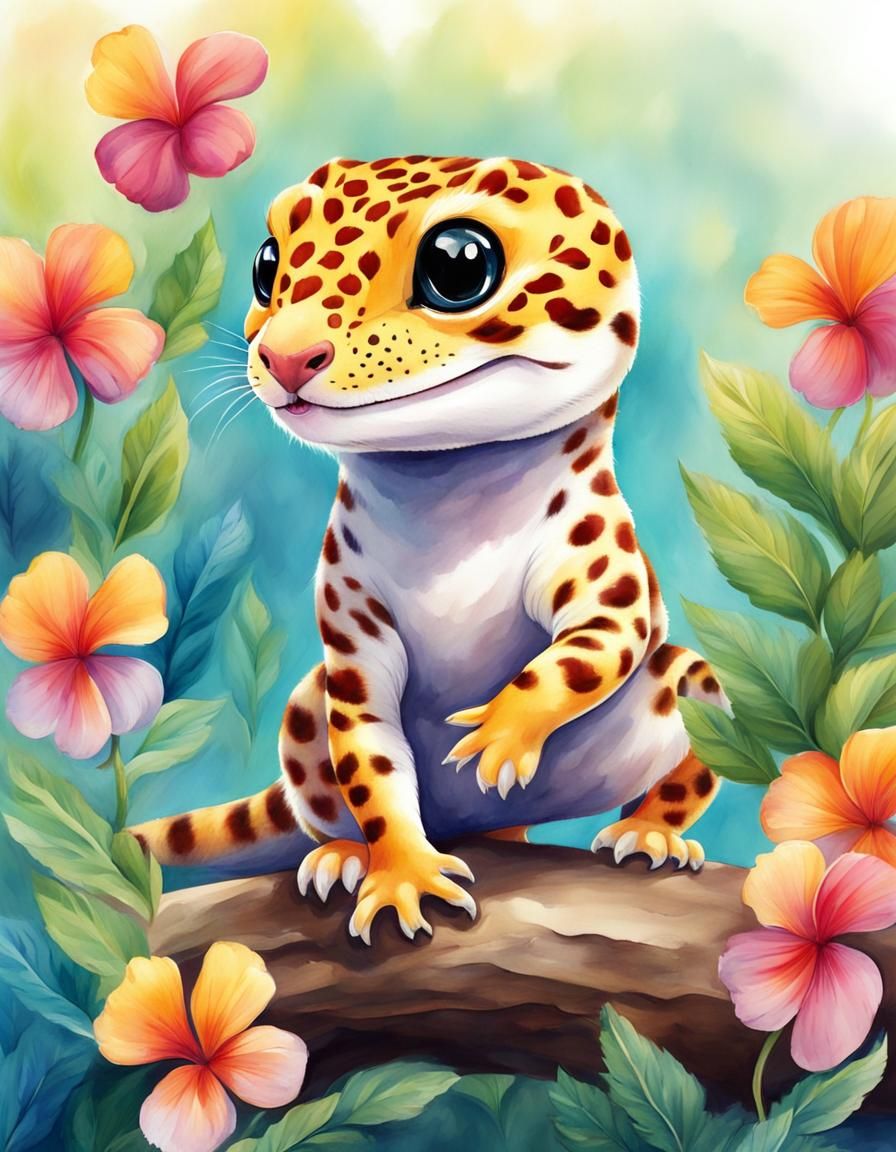 Leopard Hybrid With A Gecko - AI Generated Artwork - NightCafe Creator