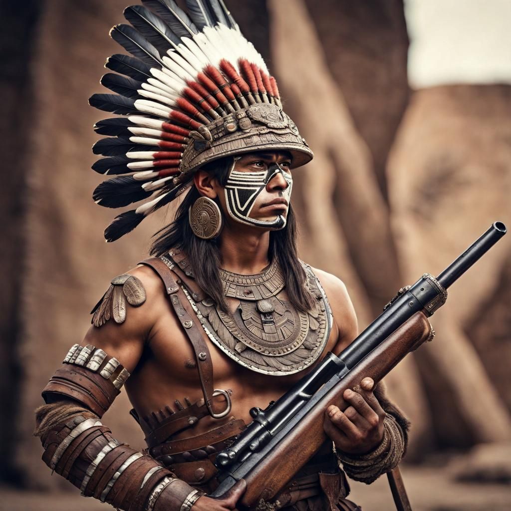 Aztec Rifleman - AI Generated Artwork - NightCafe Creator