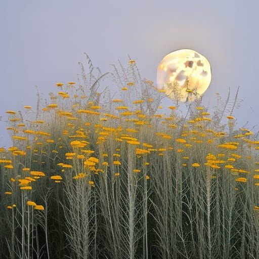 Une aile salubre une végétation Plus transparente que la lune du matin ...
