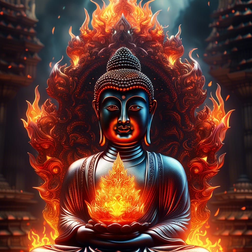 神聖的佛陀，太陽所有溫暖之主 - AI Generated Artwork - NightCafe Creator