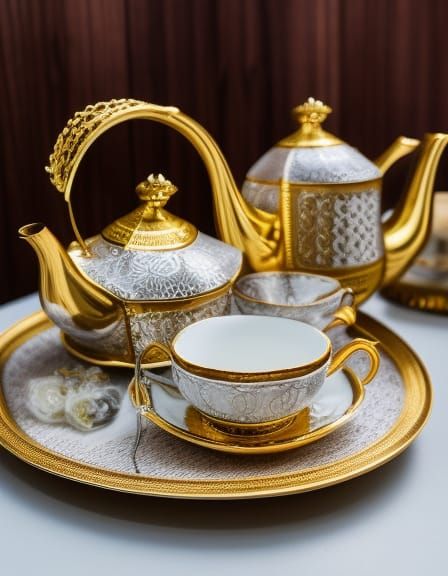 Golden Tea - AI Generated Artwork - NightCafe Creator