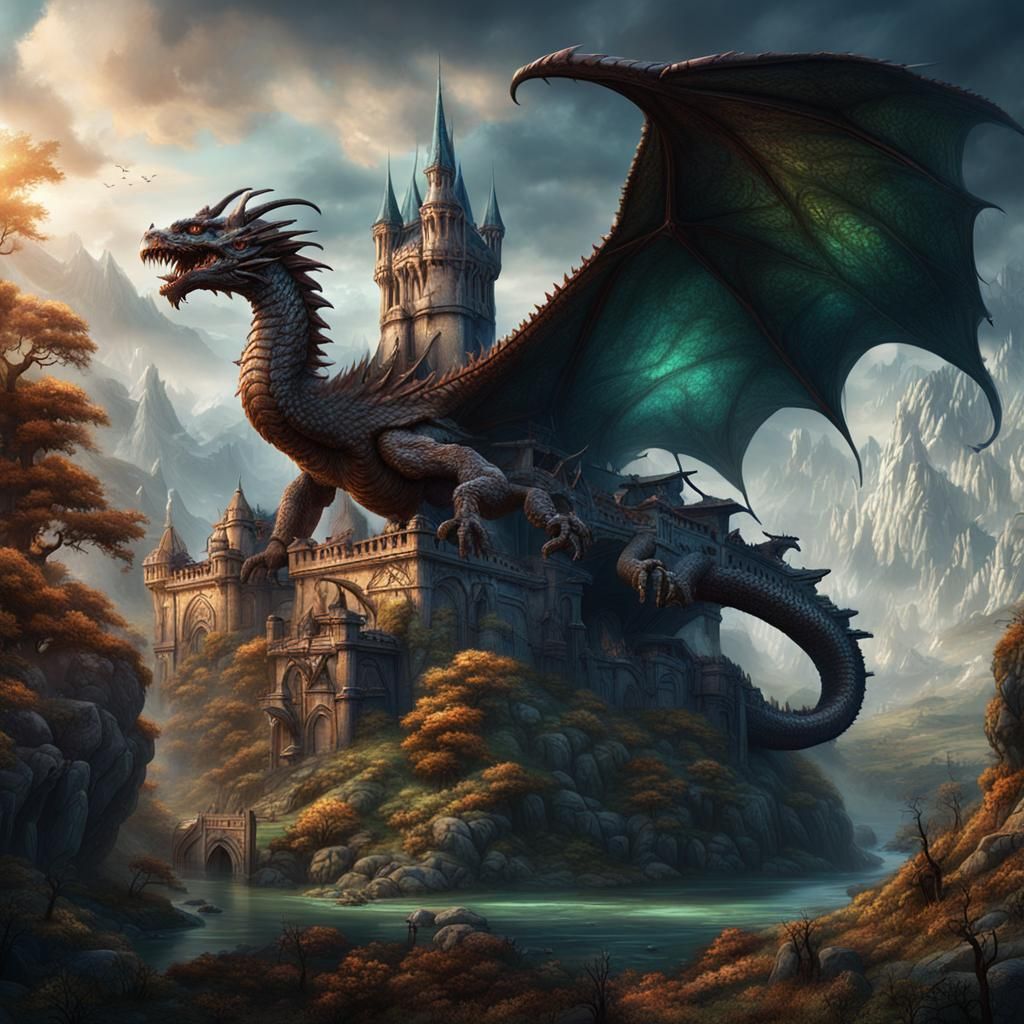 der Drache - AI Generated Artwork - NightCafe Creator