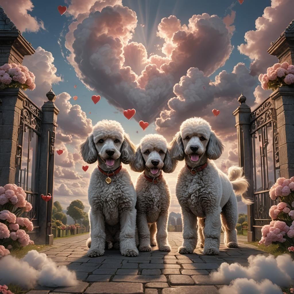 Entering the realm of poodles - AI Generated Artwork - NightCafe Creator