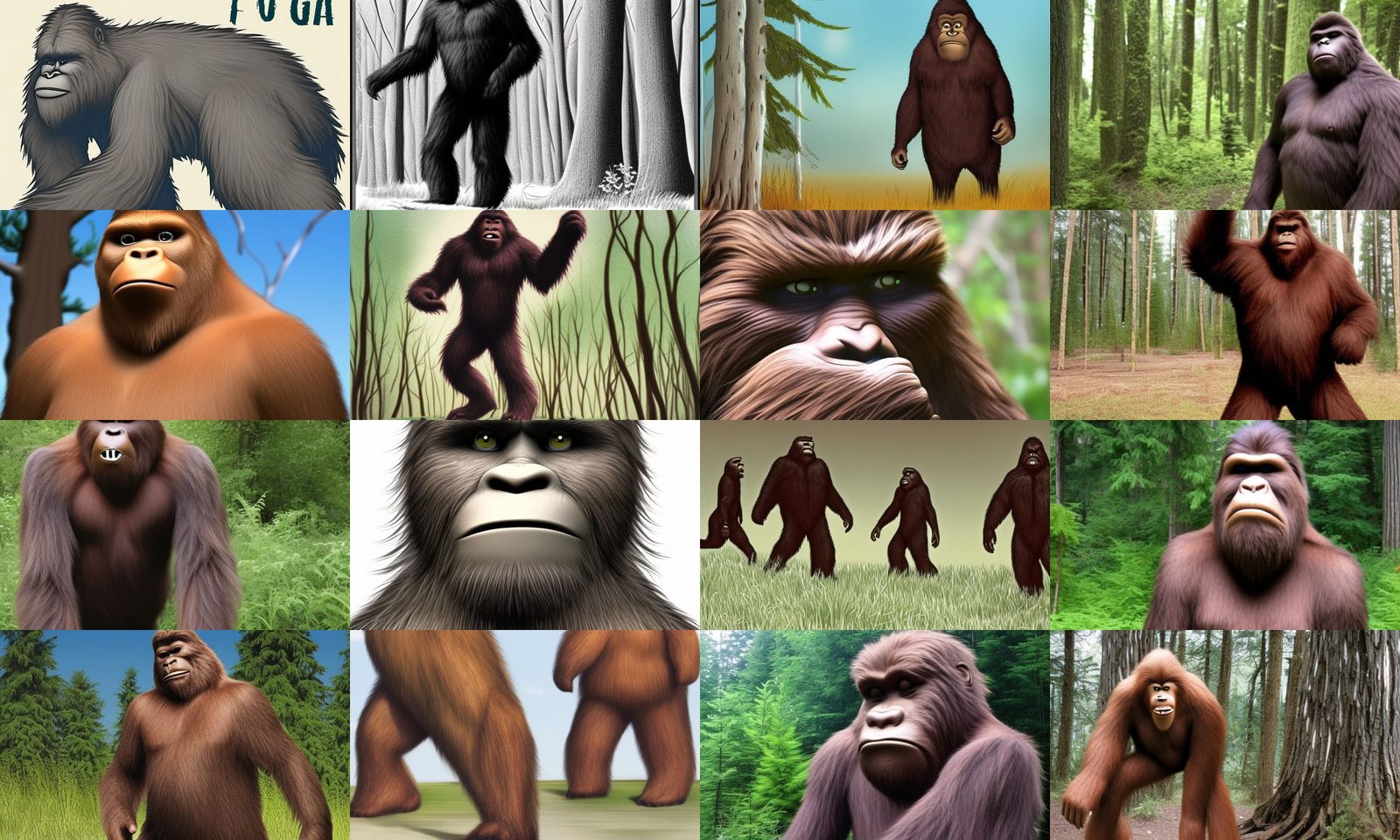 Bigfoot sasquatch - AI Generated Artwork - NightCafe Creator