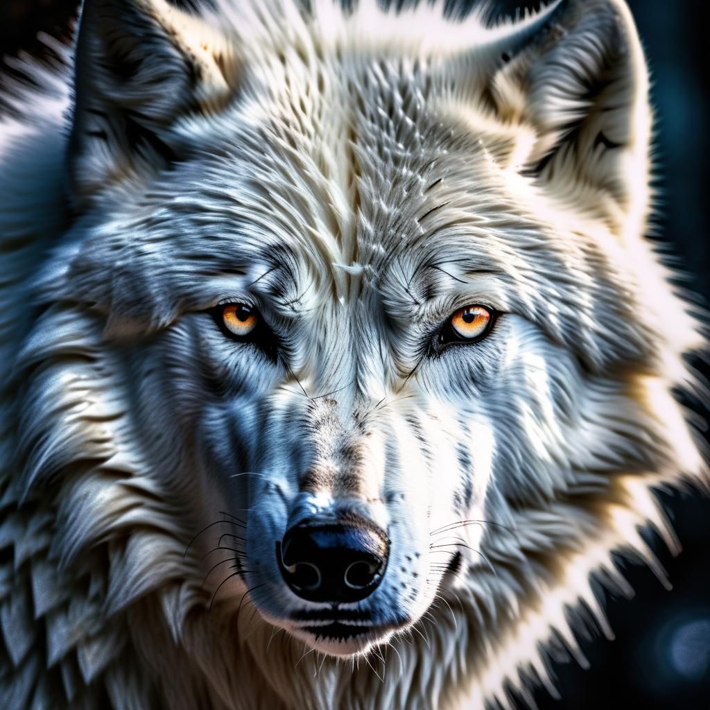Arctic Wolf - AI Generated Artwork - NightCafe Creator