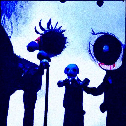 Crying Puppets in the middle of the stage - AI Generated Artwork ...