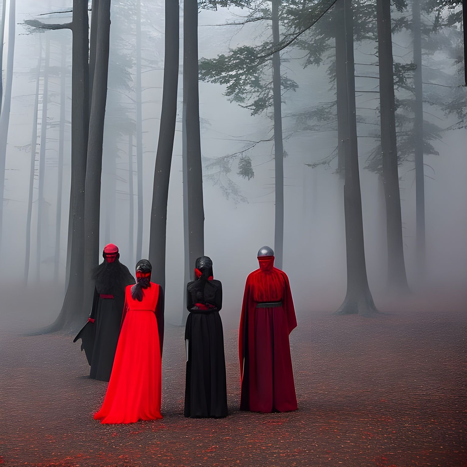 Black and Red - AI Generated Artwork - NightCafe Creator