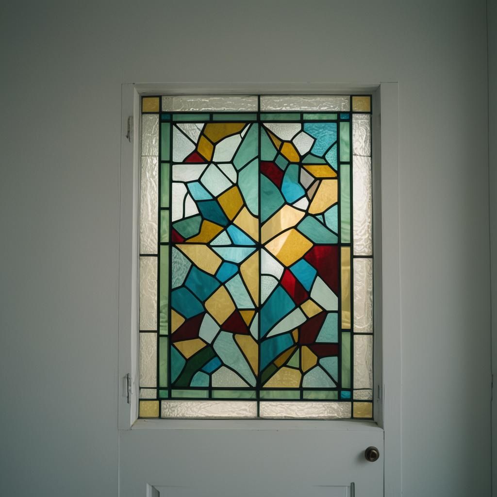 Calm minimalist stained glass panel - AI Generated Artwork - NightCafe ...