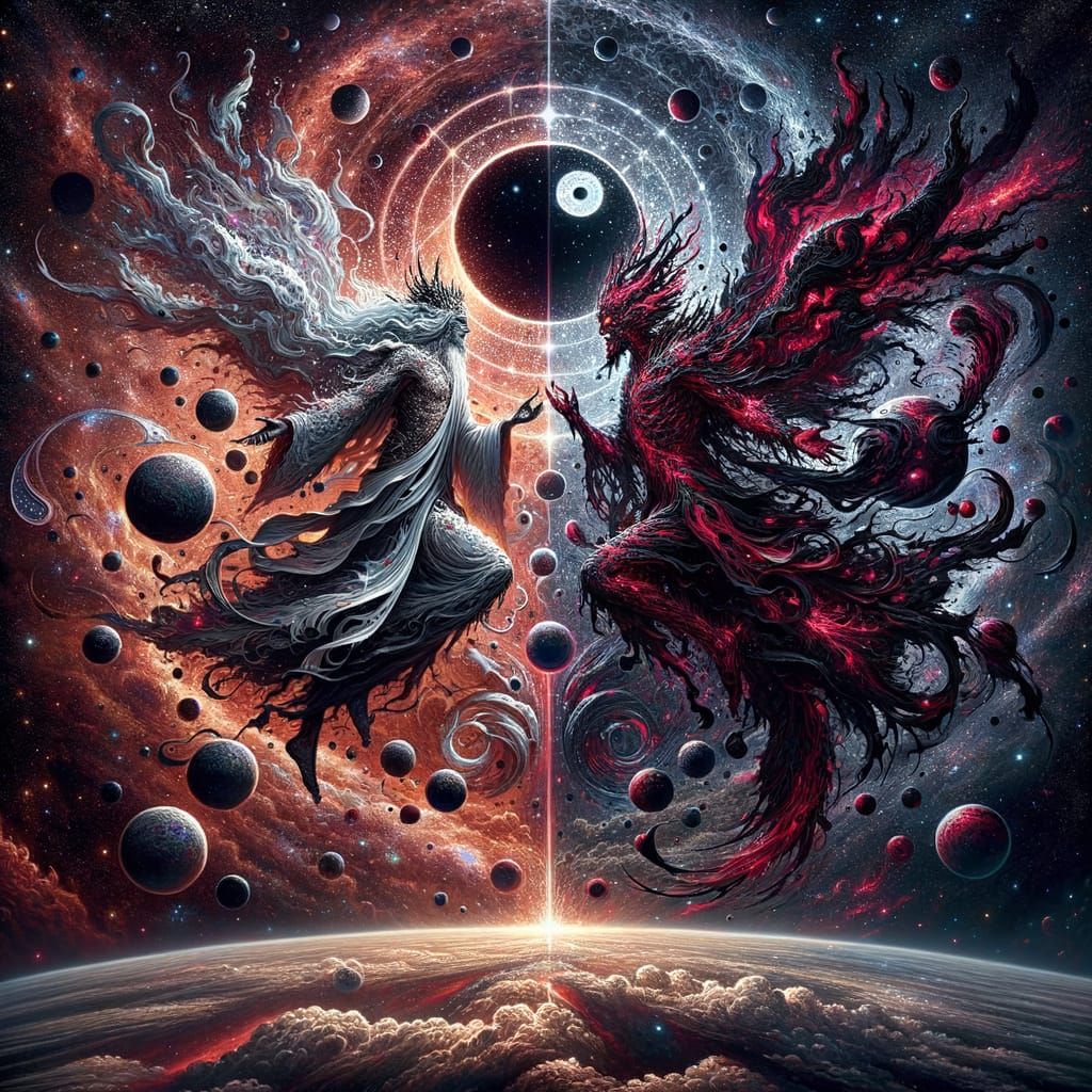 The god of Life and Creation does battle with the Demon Lord of Chaos ...