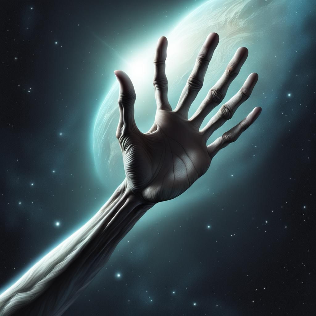 Alien hand - AI Generated Artwork - NightCafe Creator