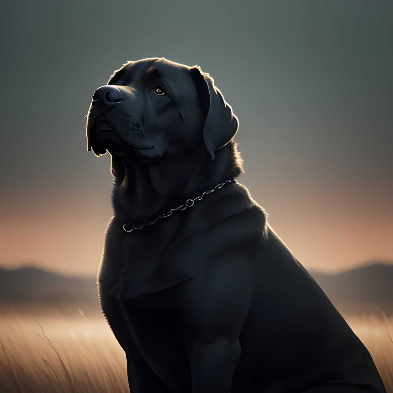 A Mastador - Regal Labrador Mastiff Hybrid in Cinematic Film...
