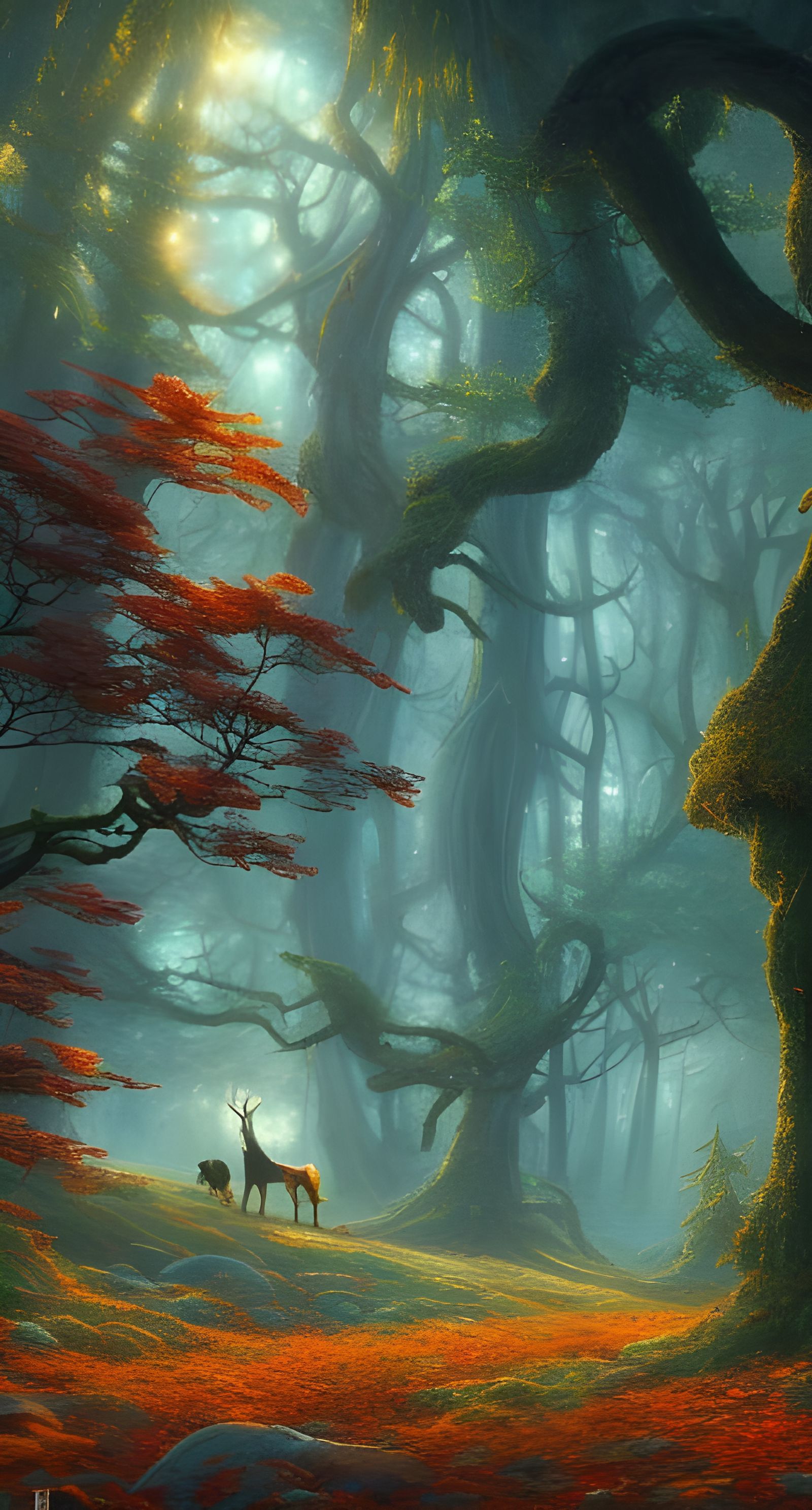 Autumn - Forestscape - Collection - AI Generated Artwork - NightCafe ...