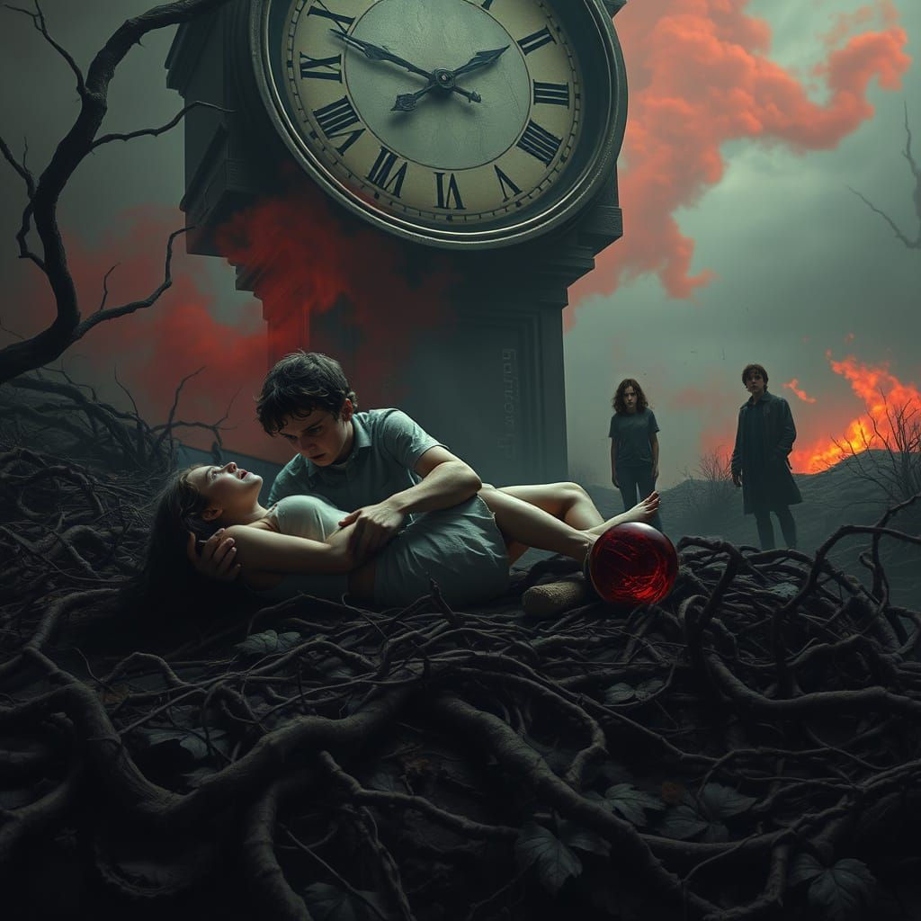 Grief in Hawkins: A Stranger Things Wallpaper - AI Art