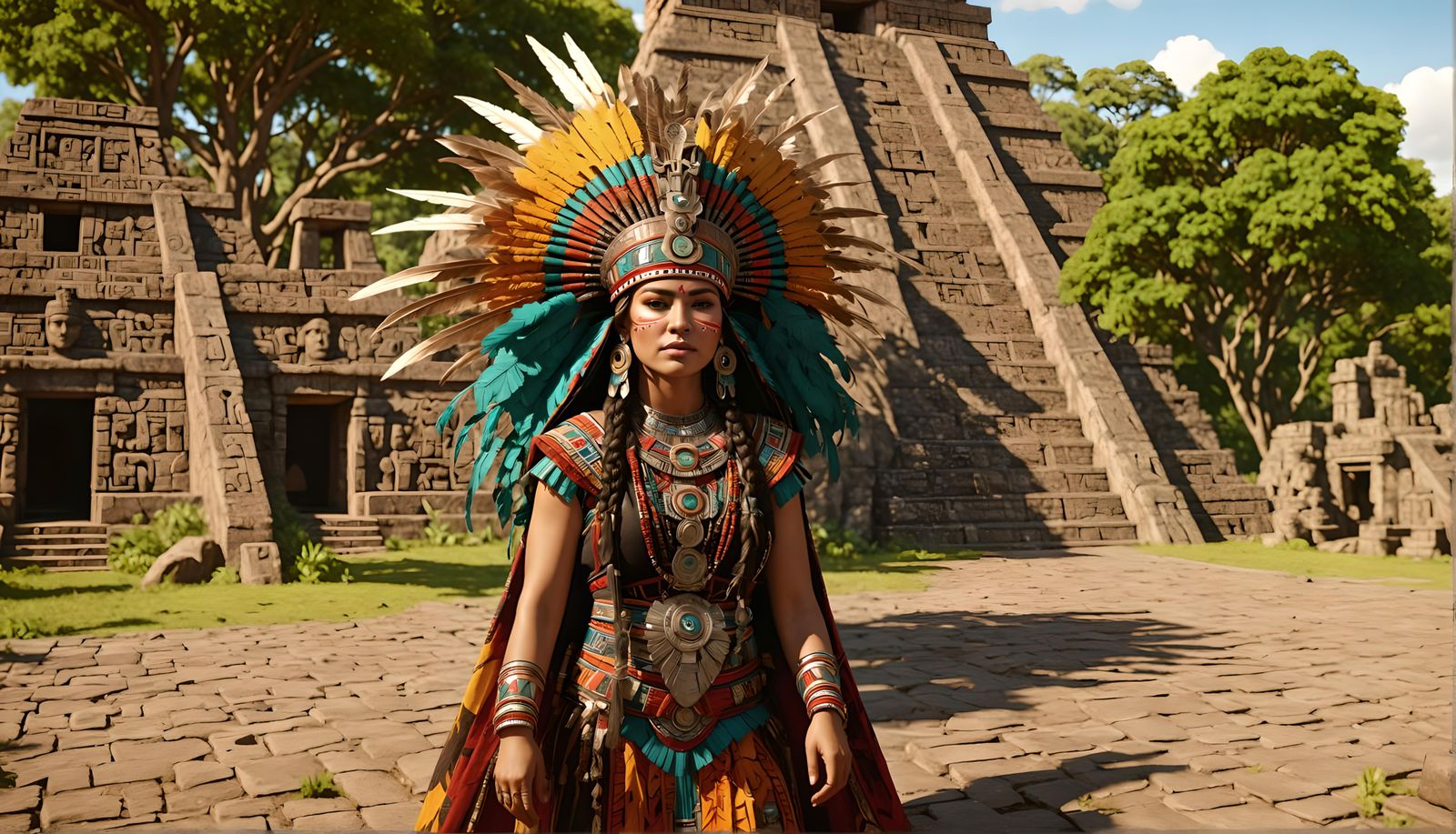 Aztec Queen - AI Generated Artwork - NightCafe Creator