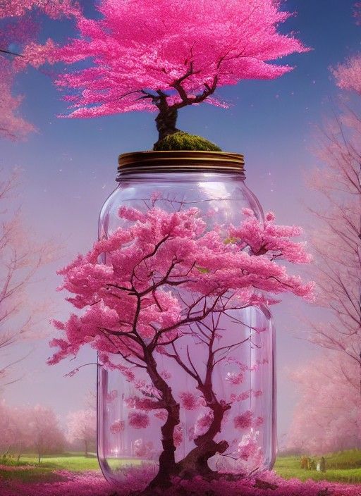 Inseparable Sakura - AI Generated Artwork - NightCafe Creator